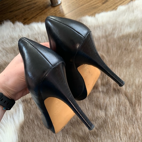 Coach | Shoes | Coach Leather Heels | Poshmark